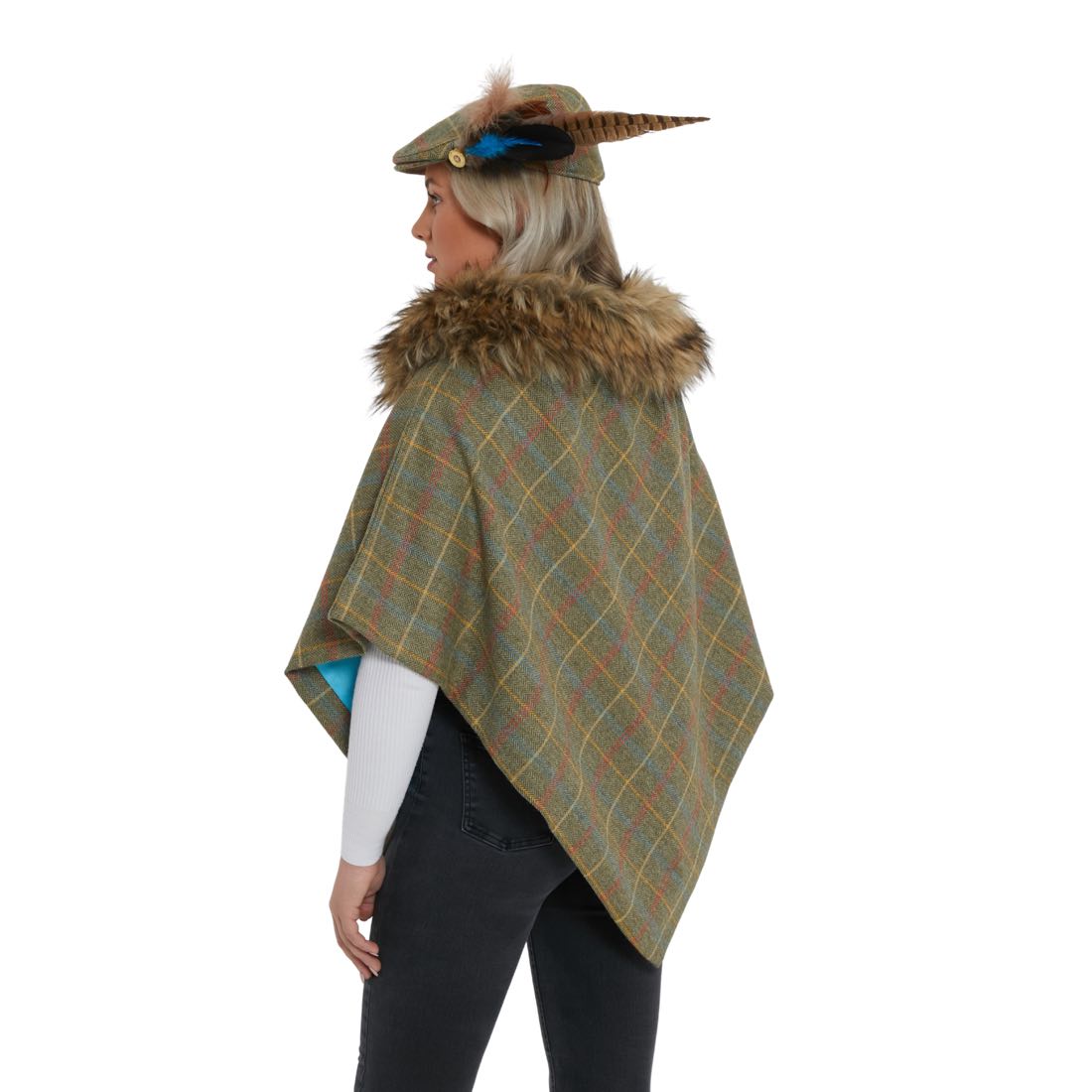 Stratford Regular Faux-Fur Collar Cape