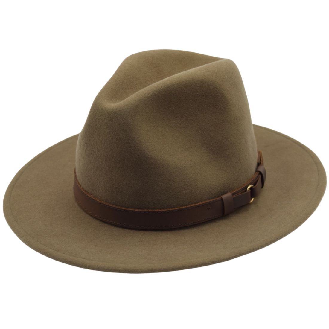 Sage Pure Wool Fedora Hat from Grace and Dotty - Grace and Dotty