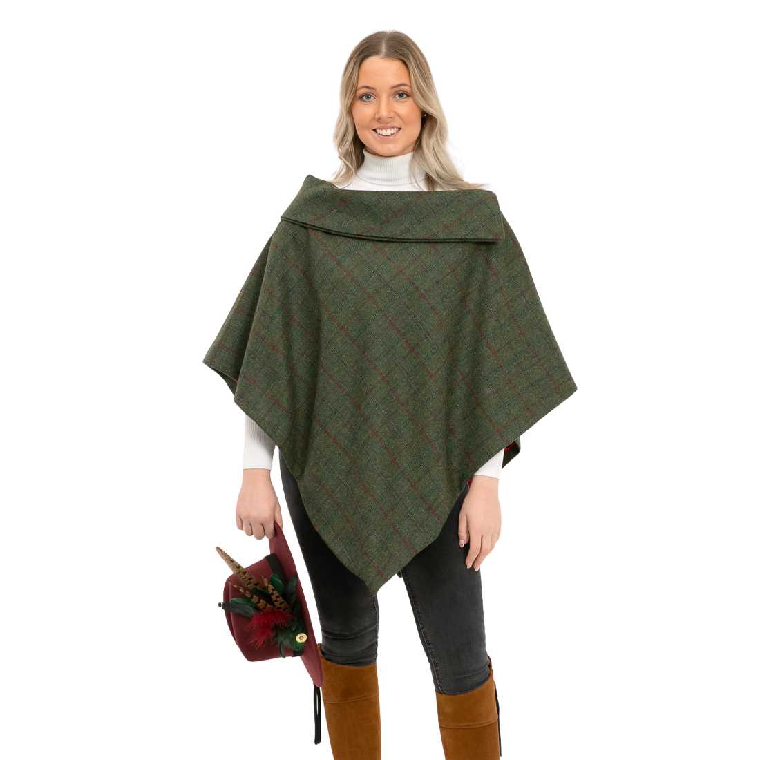 Hexham Regular Tweed Collar Cape