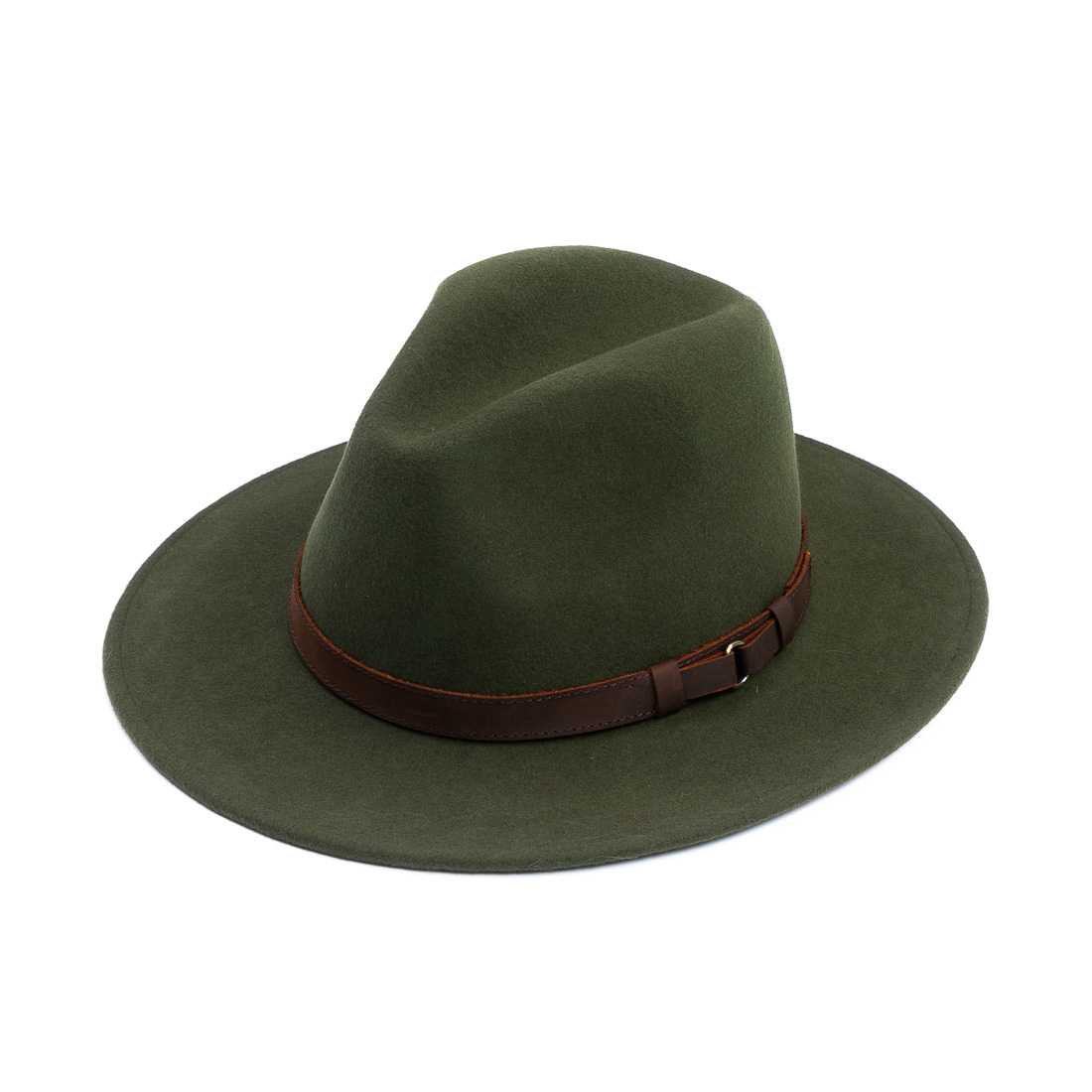 Green Pure Wool Fedora Hat from Grace and Dotty (Teflon Coated) - Grace ...