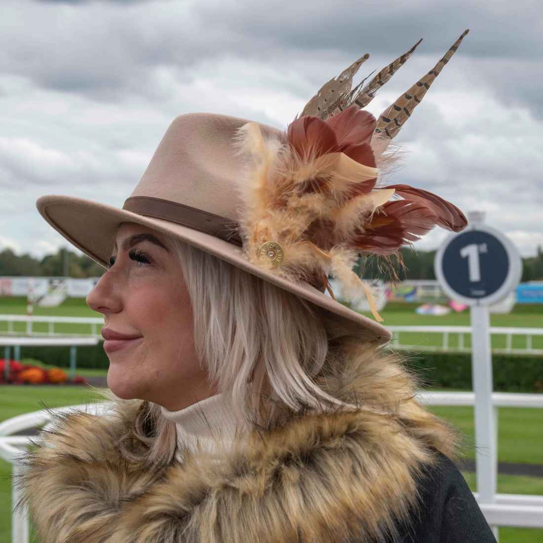 Emma Traditional Beige Fedora - Grace and Dotty